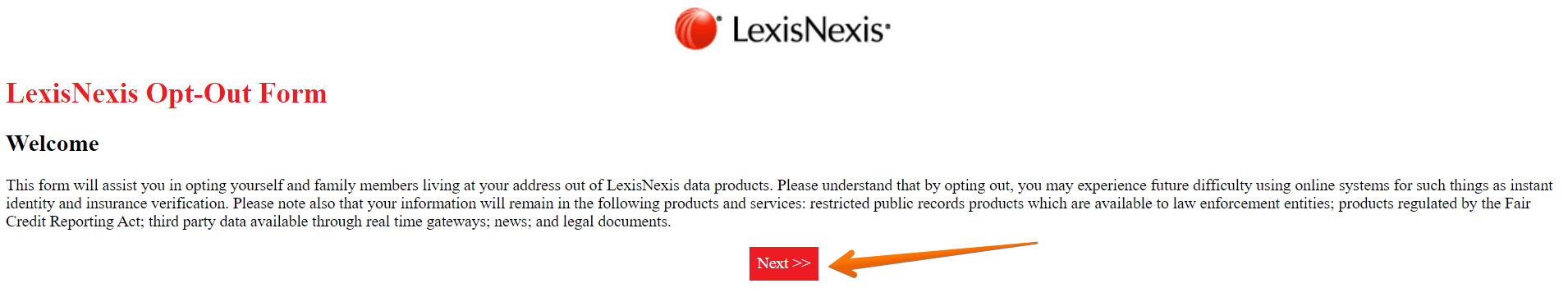 LexisNexis Opt Out & Removal Guide | Onerep
