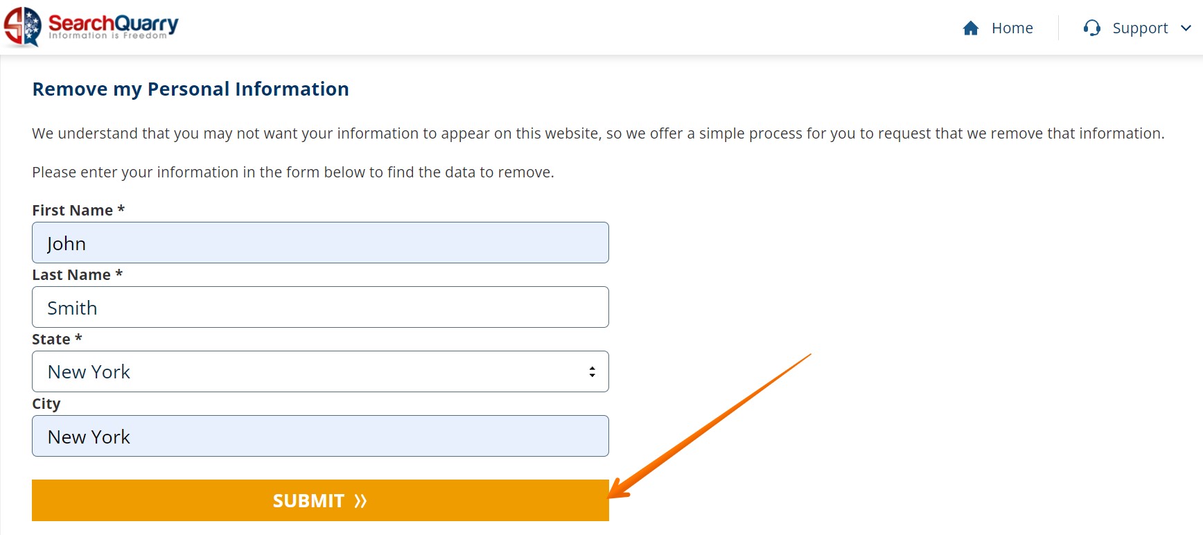 SearchQuarry Opt Out | Remove Yourself Guide [2024] | Onerep
